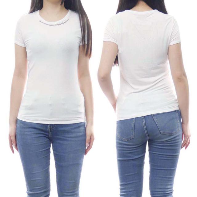 旧作お買い得セール！ DIESEL ディーゼル Tシャツ レディース 半袖 クルーネック A12037 0BLAN / T-MATIC ホワイト