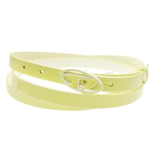 旧作お買い得セール！ DIESEL ディーゼル ベルト レディース レザーベルト X09895 P1245 / B-1DR15 DOUBLE ライトイエロー