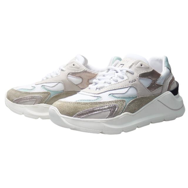 旧作お買い得セール！ D.A.T.E. デイト スニーカー レディース シューズ 靴 ローカット W401-FG-NY / FUGA NYLON クリーム