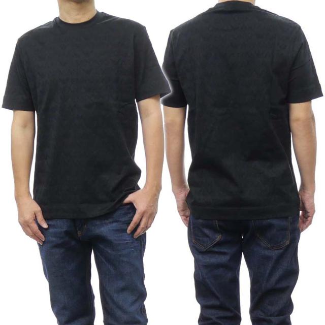 旧作お買い得セール！ EMPORIO ARMANI エンポリオアルマーニ Tシャツ メンズ 半袖 クルーネック コットン 綿100％ 3D1TH5 1JORZ ブラック