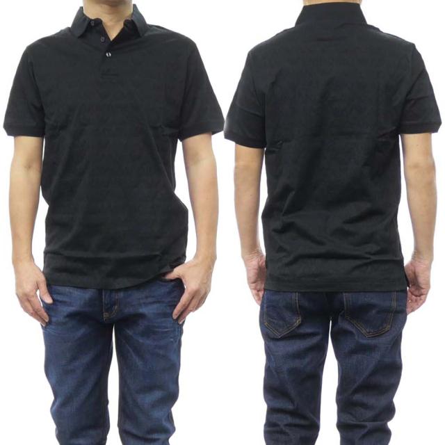 旧作お買い得セール！ EMPORIO ARMANI エンポリオアルマーニ ポロシャツ 半袖 メンズ コットン 綿100％ 3D1FM8 1JORZ ブラック