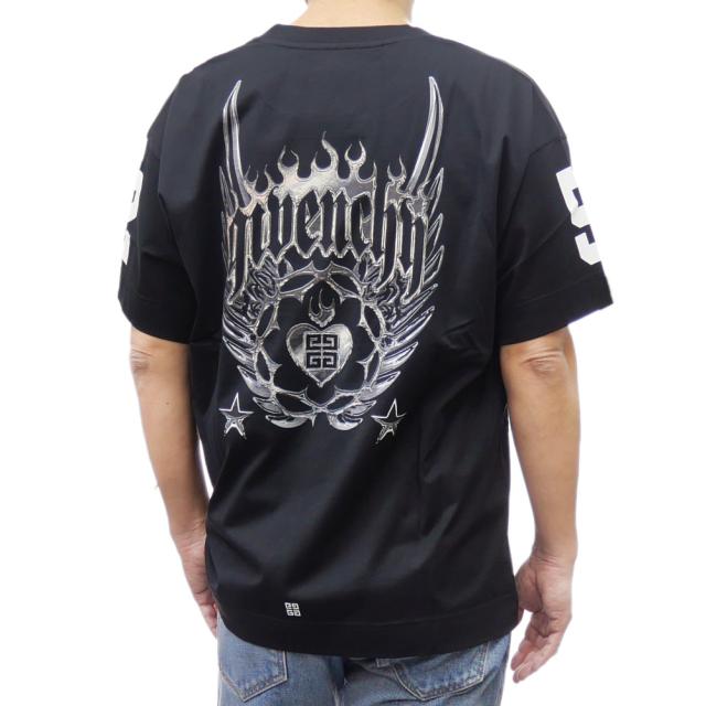 旧作お買い得セール！ GIVENCHY ジバンシィ Tシャツ メンズ 半袖 クルーネック コットン 綿100％ BM71JB3YHU ブラック