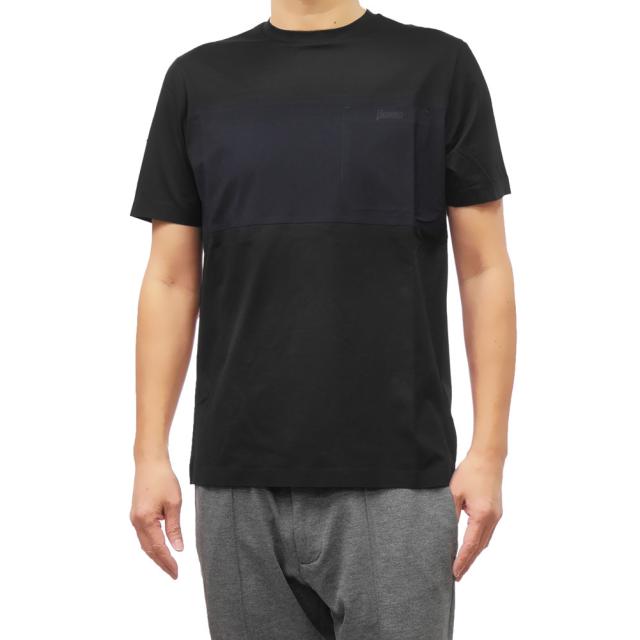 旧作お買い得セール！ HERNO ヘルノ Tシャツ メンズ 半袖 クルーネック JG000199U 52003 ブラック