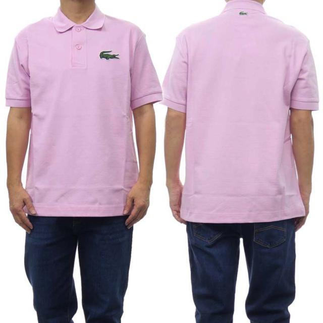 旧作お買い得セール！ LACOSTE ラコステ ポロシャツ 半袖 メンズ 鹿の子 コットン 綿100％ PH3922 ピンク