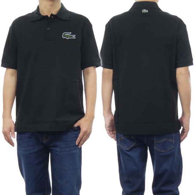 旧作お買い得セール！ LACOSTE ラコステ ポロシャツ 半袖 メンズ 鹿の子 コットン 綿100％ PH3922 ブラック