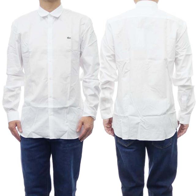 旧作お買い得セール！ LACOSTE ラコステ ドレスシャツ メンズ コットン 綿100％ CH5620 ホワイト