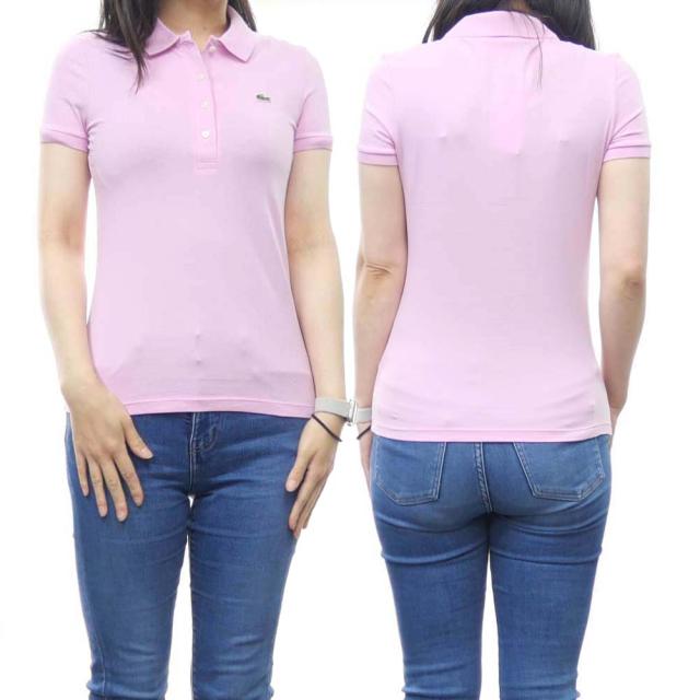 旧作お買い得セール！ LACOSTE ラコステ ポロシャツ 半袖 レディース DF3443 ピンク