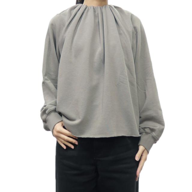 旧作お買い得セール！ MM6 エムエムシックストレーナー レディース コットン 綿100％ ギャザーネック S52GU0214 S25623 チャコールグレー