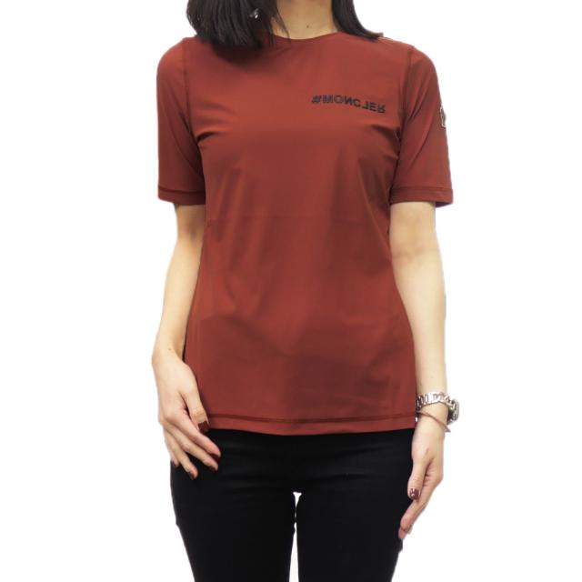 旧作お買い得セール！ MONCLER モンクレール Tシャツ レディース 半袖 クルーネック 8C00003 829JP / MAGLIA MANICA CORTA レッド