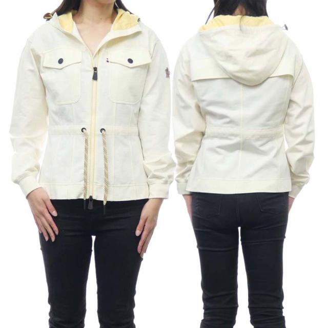 旧作お買い得セール！ MONCLER モンクレール ブルゾン レディース コットン 綿100％ ブルゾン 8G00001 809A0 / MAGLIA CARDIGAN クリーム