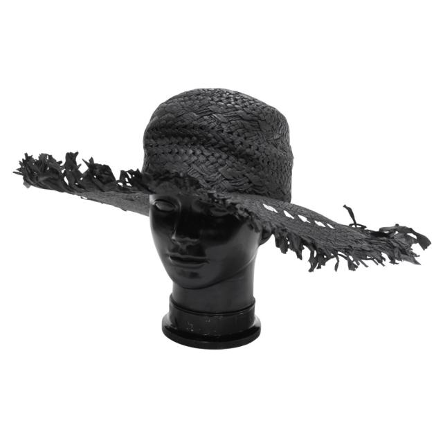 旧作お買い得セール！ MARNI マルニ ハット レディース ストローハット CLMC0056S1 UAV001 ブラック