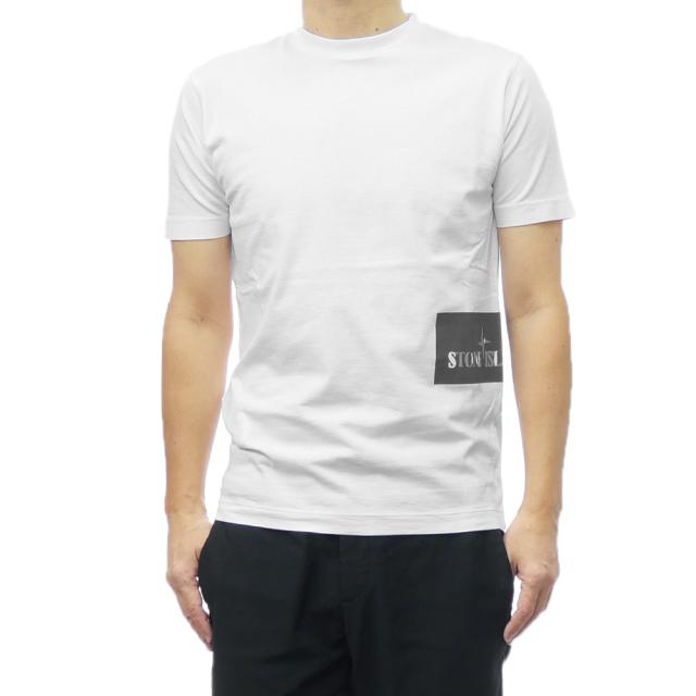 旧作お買い得セール！ STONE  ストーンアイランド Tシャツ メンズ 半袖 クルーネック コットン 綿100％ 2NS84 ホワイト