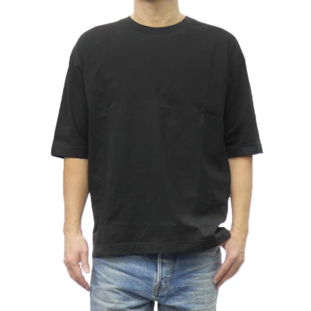 旧作お買い得セール！ SCAGLIONE スカリオーネ Tシャツ メンズ 半袖 クルーネック コットン 綿100％ UMJ160 ブラック