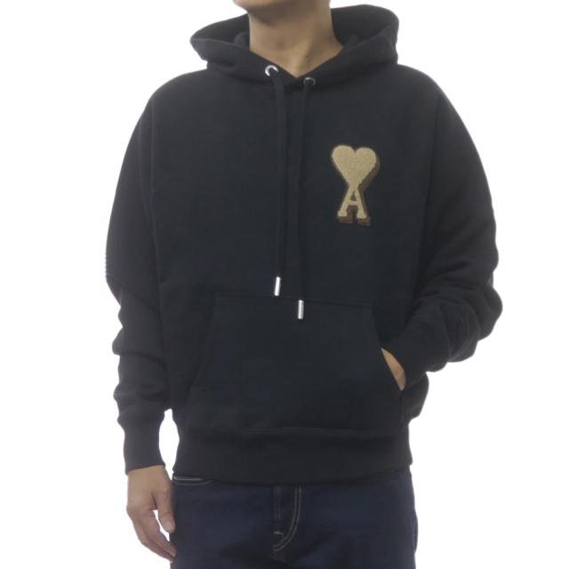 2025 秋冬新作！ AMI PARIS アミパリス プルオーバー USW770.747 ブラック