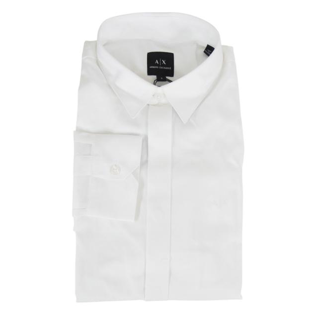 ARMANI EXCHANGE A/X アルマーニエクスチェンジ カジュアルシャツ メンズ 8NZCBD ZN10Z9 ホワイト 定番人気商品