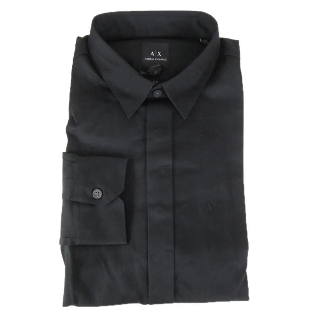 ARMANI EXCHANGE A/X アルマーニエクスチェンジ カジュアルシャツ メンズ 8NZCBD ZN10Z9 ブラック 定番人気商品