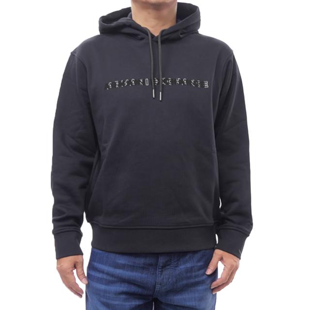 2025 秋冬新作！ ARMANI EXCHANGE A/X アルマーニエクスチェンジ パーカー メンズ プルオーバー コットン 綿100％ XM001380 AF10830 ネイビー