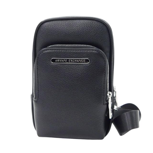 2025 秋冬新作！ ARMANI EXCHANGE A/X アルマーニエクスチェンジ バッグ メンズ ミニショルダーバッグ XM001258 AF12134 ブラック