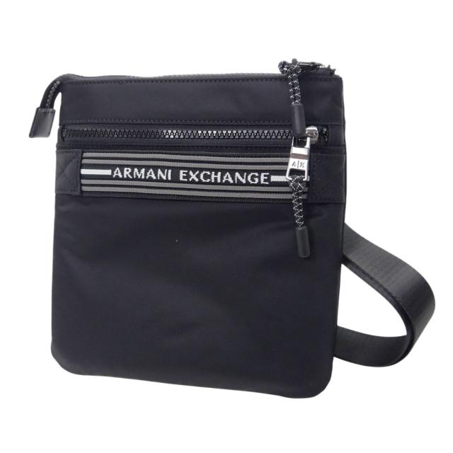 2025 秋冬新作！ ARMANI EXCHANGE A/X アルマーニエクスチェンジ バッグ メンズ ショルダーバッグ XM001606 AF17206 ブラック