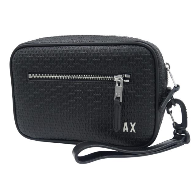 ARMANI EXCHANGE A/X アルマーニエクスチェンジ バッグ メンズ クラッチバッグ XM000160 AF11928 ブラック 定番人気商品