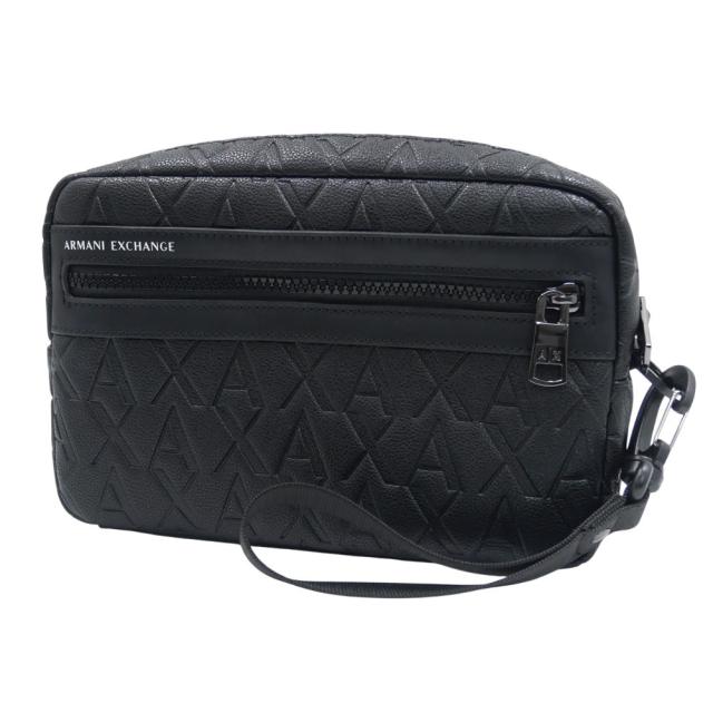 ARMANI EXCHANGE A/X アルマーニエクスチェンジ バッグ メンズ クラッチバッグ XM001272 AF12133 ブラック 定番人気商品