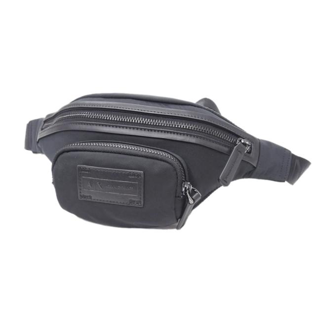 2025 秋冬新作！ ARMANI EXCHANGE A/X アルマーニエクスチェンジ バッグ メンズ ボディバッグ XM001658 AF17306 ブラック