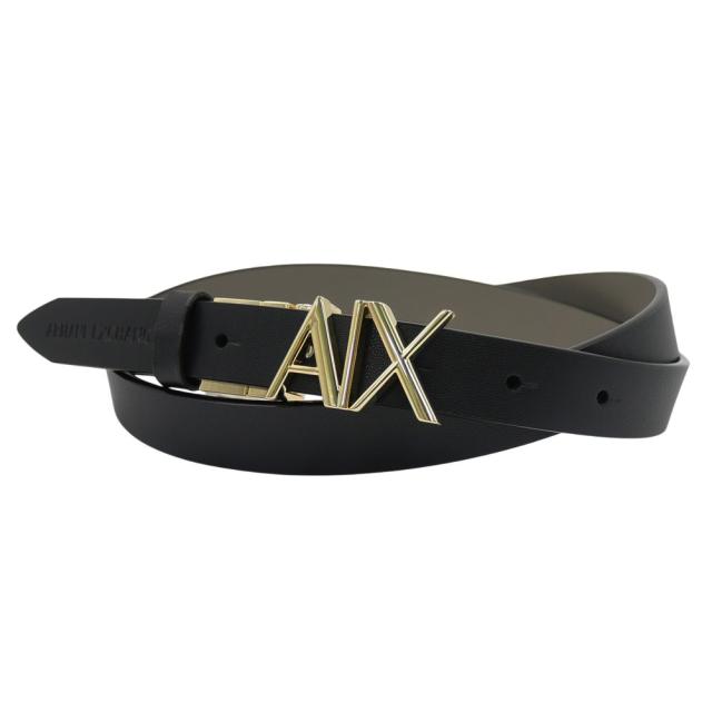 2025 秋冬新作！ ARMANI EXCHANGE A/X アルマーニエクスチェンジ ベルト レディース リバーシブルベルト XW002127 AF17157 ブラック×ブラウンバス