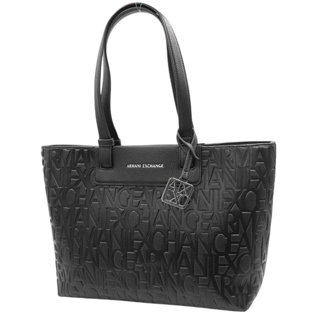 2025 秋冬新作！ ARMANI EXCHANGE A/X アルマーニエクスチェンジ バッグ レディース トートバッグ XW001481 AF15774 ブラック