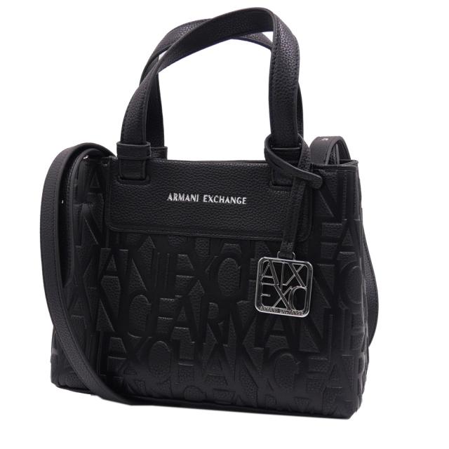 2025 秋冬新作！ ARMANI EXCHANGE A/X アルマーニエクスチェンジ バッグ レディース ミニハンドバッグ XW001576 AF15774 ブラック