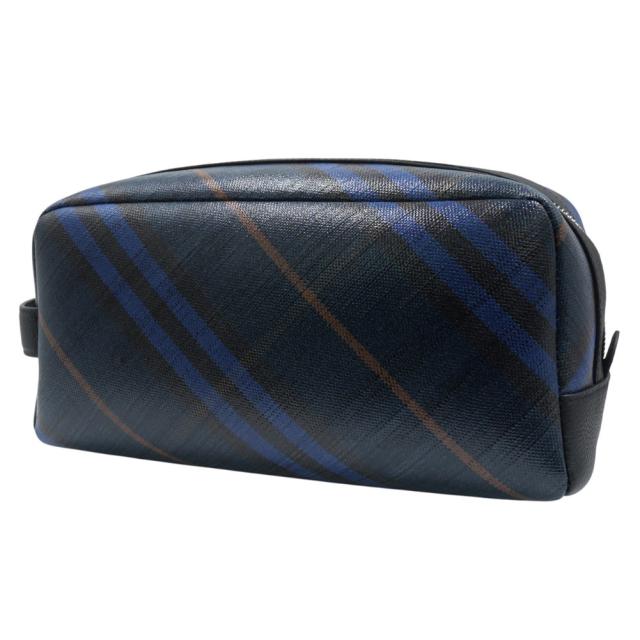 2025 秋冬新作！ BURBERRY バーバリー バッグ メンズ セカンドバッグ ポーチバッグ 81114511 / MS WASHBAG CHECK BIN ネイビー