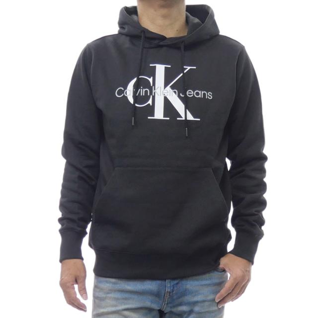   JEANS カルバンクラインジーンズ パーカー メンズ プルオーバー コットン 綿100％ J320934 ブラック 定番人気商品