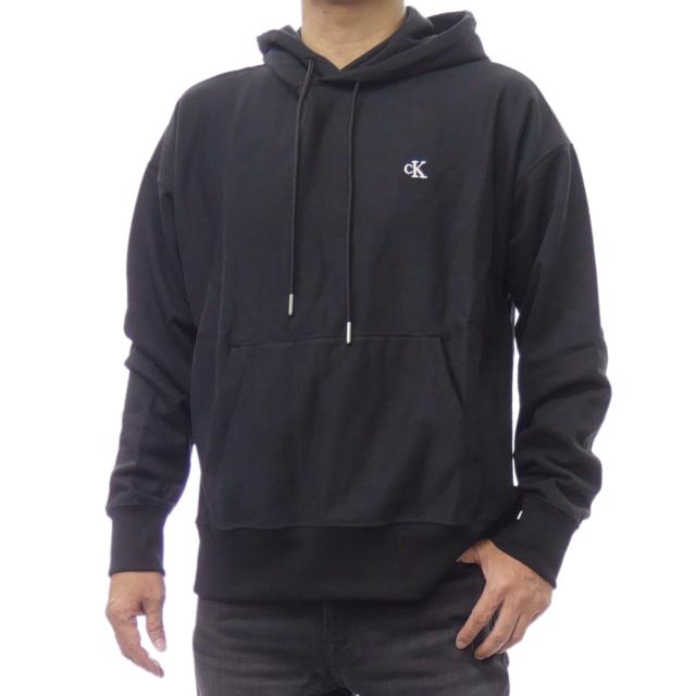2025 秋冬新作！   JEANS カルバンクラインジーンズ パーカー メンズ プルオーバー 4RC278G ブラック