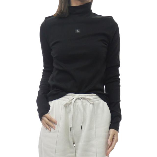 2025 秋冬新作！   JEANS カルバンクラインジーンズ レディース カットソー 47D203G ブラック