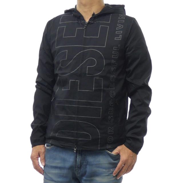 2025 秋冬新作！ DIESEL ディーゼル ジャケット メンズ ナイロンジャケット A18641 0EPBP / J-ANDREW ブラック