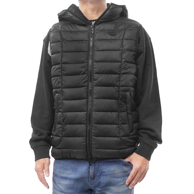 2025 秋冬新作！ DIESEL ディーゼル ベスト メンズ 中綿ベスト A14718 0BHAZ / W-TEMPLE ブラック