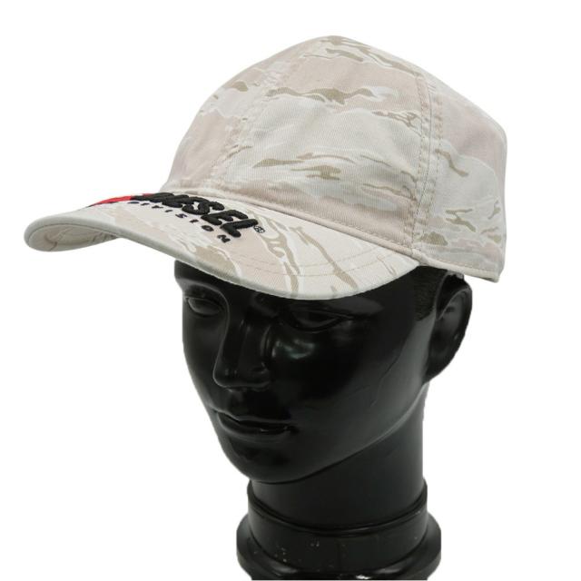 2025 秋冬新作！ DIESEL ディーゼル 帽子 メンズ レディース ユニセックス コットン 綿100％ キャップ A19683 0GIBE / C-ARRET-DIV ベージュ系カモフラージュ