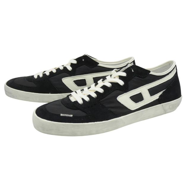 DIESEL ディーゼル メンズ スニーカー 靴 シューズ ローカット Y03489 P8119 / S-LEROJI D-1 LOW ブラック