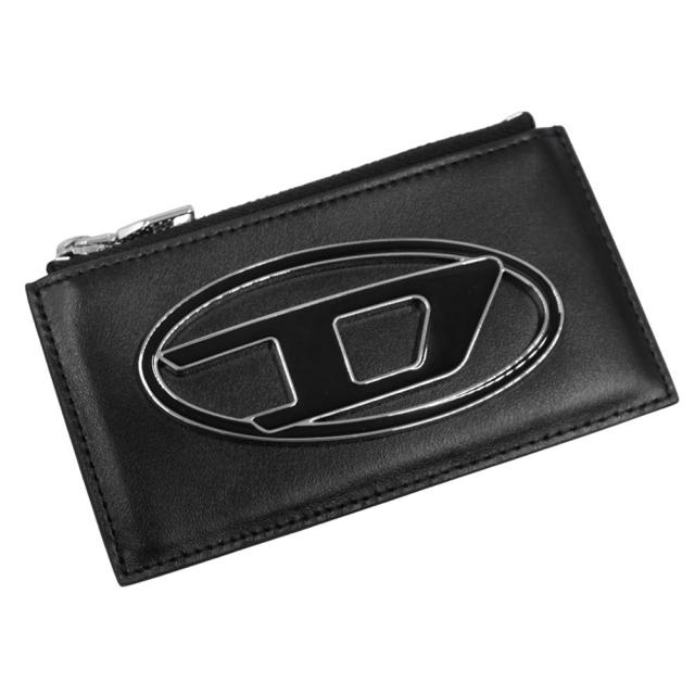 DIESEL ディーゼル カードケース レディース ケース X10270 PR818 / 1DR CARD HOLDER III ブラック 定番人気商品
