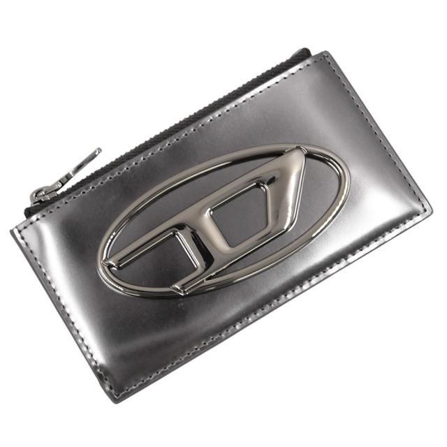 DIESEL ディーゼル カードケース レディース ケース X10270 PS202 / 1DR CARD HOLDER III ガンメタル×ブラック
