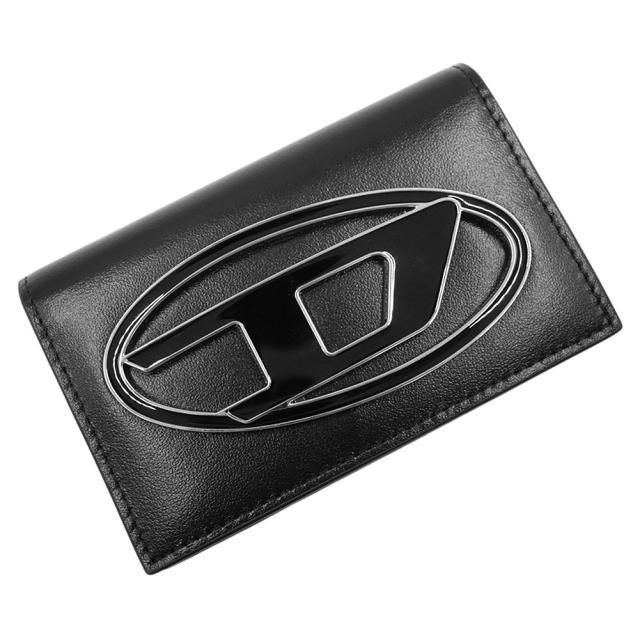 2025 秋冬新作！ DIESEL ディーゼル カードケース レディース 名刺入れ X10386 PR818 / 1DR CARD HOLDER IV ブラック