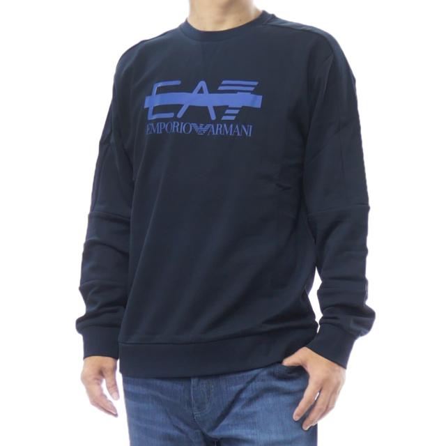 2025 秋冬新作！ EMPORIO ARMANI エンポリオアルマーニ EA7 トレーナー メンズ 7M001122 AF12473 ネイビー