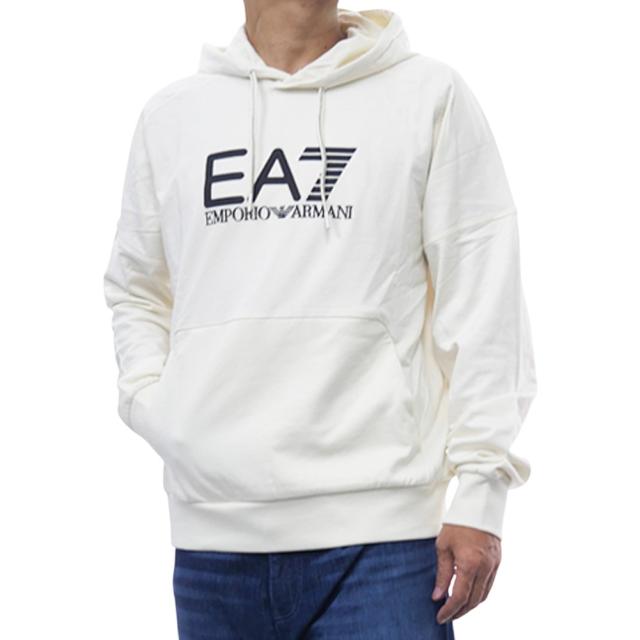 2025 秋冬新作！ EMPORIO ARMANI エンポリオアルマーニ EA7 パーカー メンズ プルオーバー 7M000903 AF13512 アイボリー