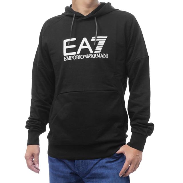 2025 秋冬新作！ EMPORIO ARMANI エンポリオアルマーニ EA7 パーカー メンズ プルオーバー 7M000903 AF13512 ブラック