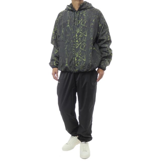 2025 秋冬新作！ EMPORIO ARMANI エンポリオアルマーニ EA7 セットアップ メンズ 7M000644 AF16072 グリーン系マルチ