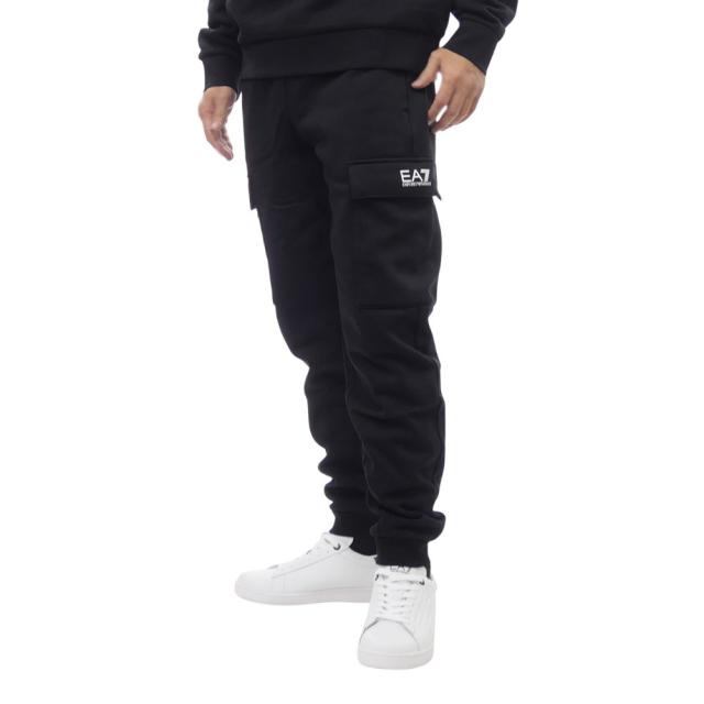 2025 秋冬新作！ EMPORIO ARMANI エンポリオアルマーニ EA7 メンズ スウェットパンツ 8NPP68 PJVTZ ブラック