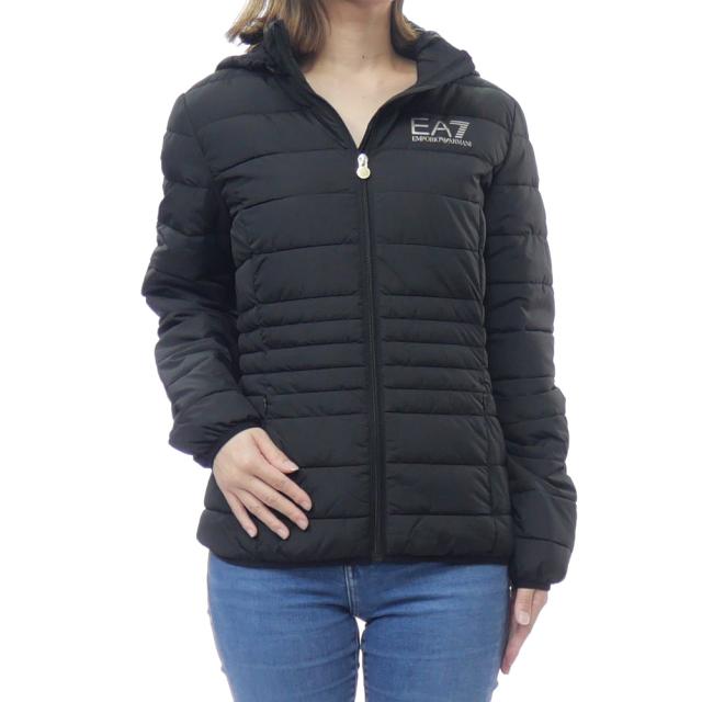 2025 秋冬新作！ EMPORIO ARMANI エンポリオアルマーニ EA7 ブルゾン レディース 中綿ブルゾン 8NTB23 TNF8Z ブラック