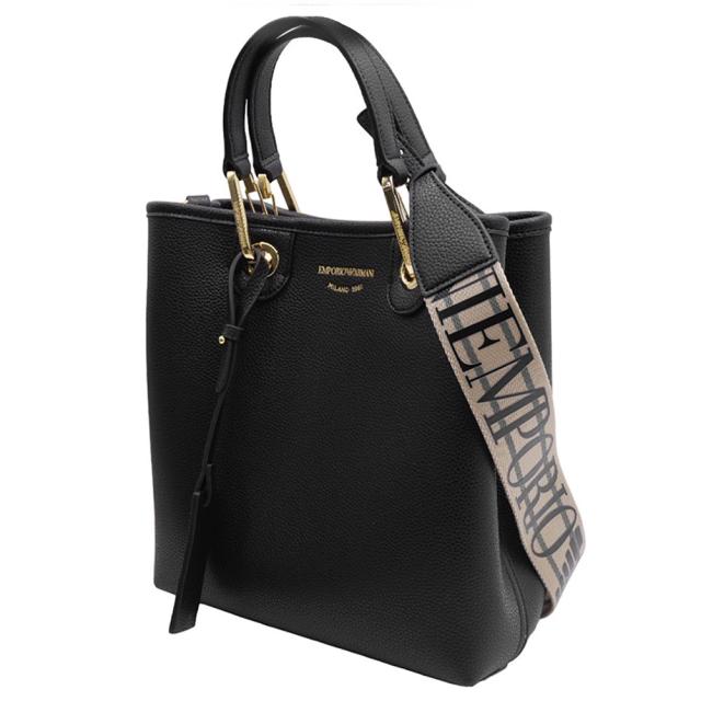 EMPORIO ARMANI エンポリオアルマーニ バッグ レディース ハンドバッグ EW000362 AF12103 ブラック 定番人気商品