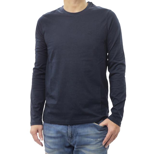 EMPORIO ARMANI UNDERWEAR エンポリオアルマーニアンダーウェア メンズロングTシャツ EM000382 AF14210 ネイビー 2025秋冬新作