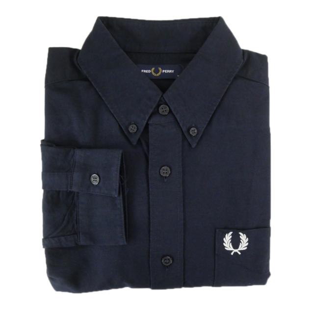 FRED PERRY フレッドペリー オックスフォードシャツ メンズ コットン 綿100％ M5516 / OXFORD SHIRT ネイビー 定番人気商品