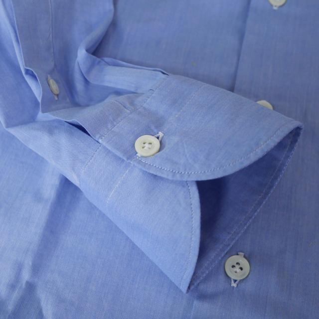 giannetto ジャンネット カッタウェイシャツ 長袖 無地 ブルー 青 楽天